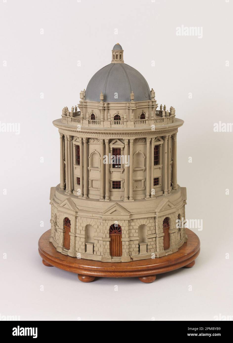Radcliffe Camera Architectural Model; England; carved, gessoed, and ...