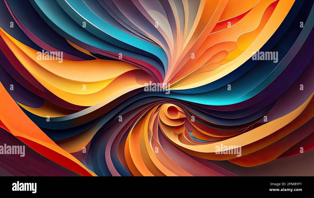Colorful abstract background. 3d paper cut shapes. Vector illustration ...