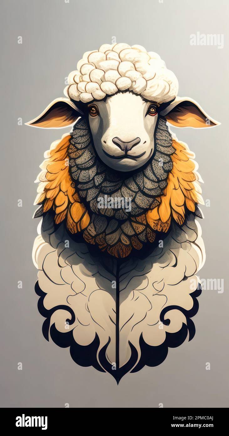 Sheep Head Tattoo