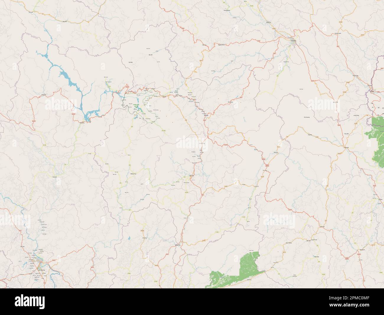 Bac Kan, province of Vietnam. Open Street Map Stock Photo - Alamy