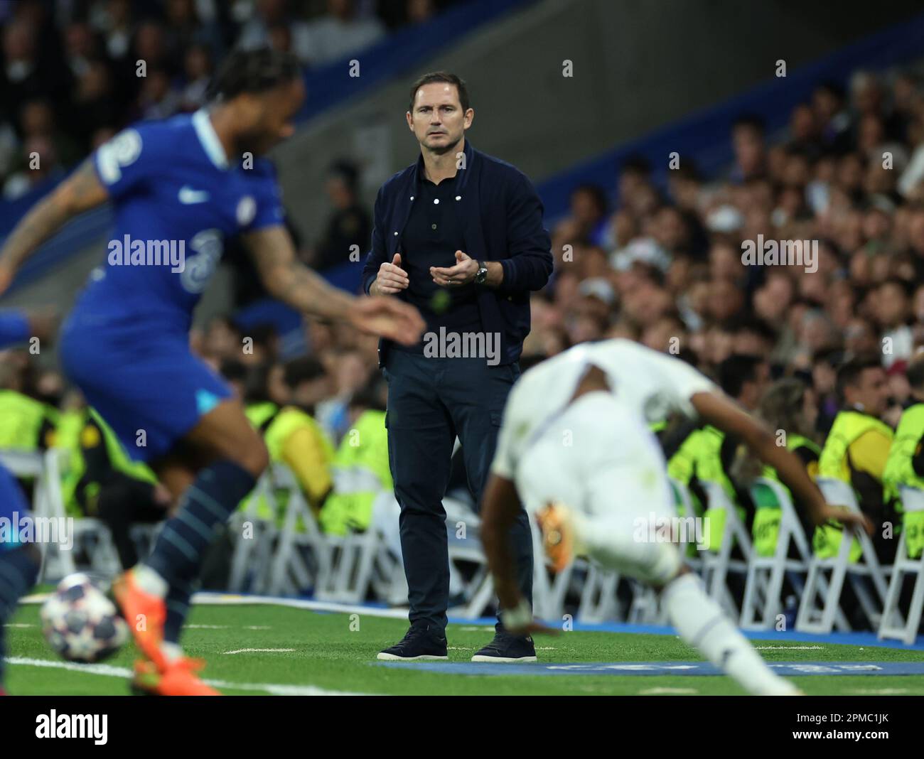 Chelsea caretaker manager Frank Lampard on the touchline during the ...