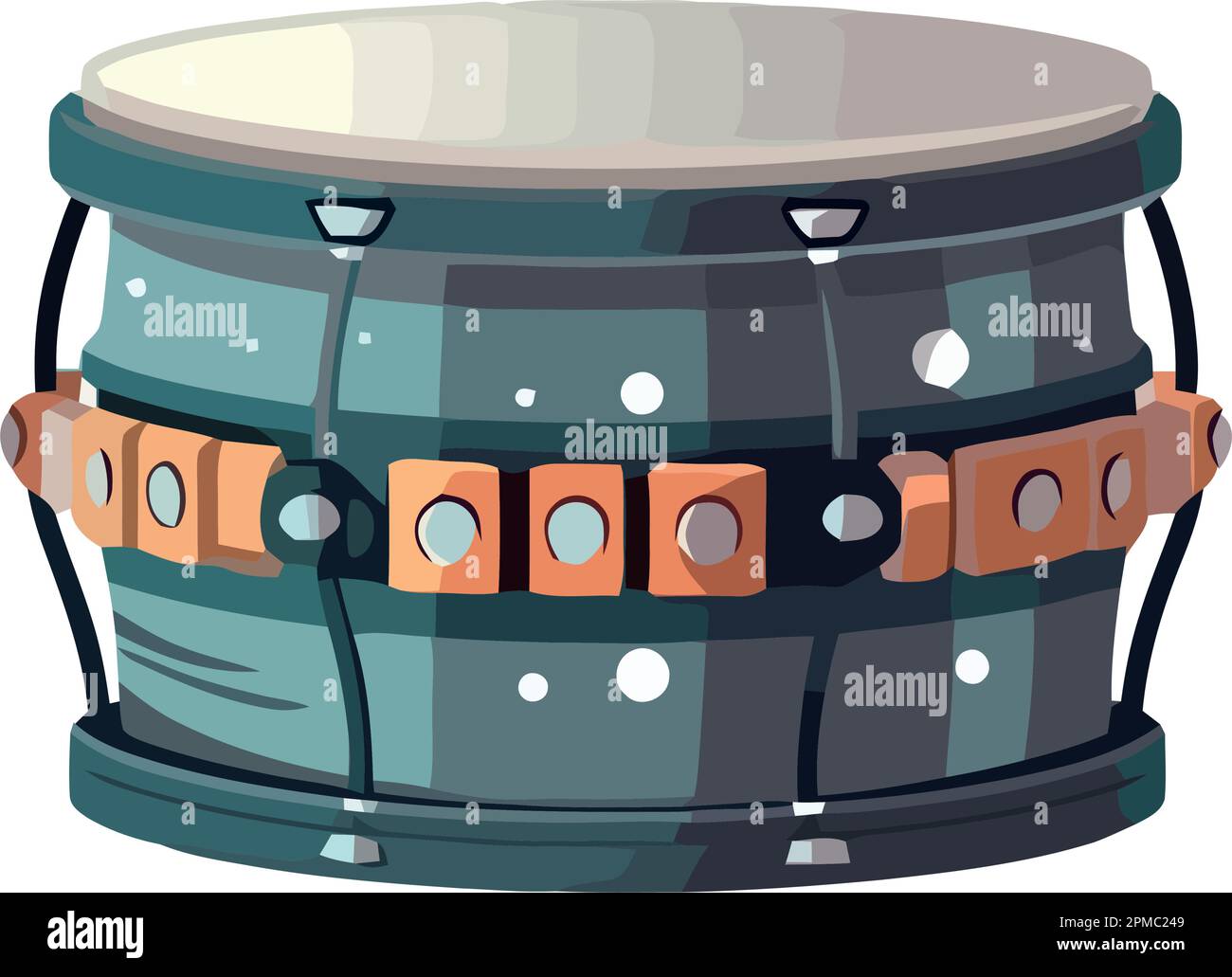 Drummer playing percussion instrument, tambourine and djembe Stock ...