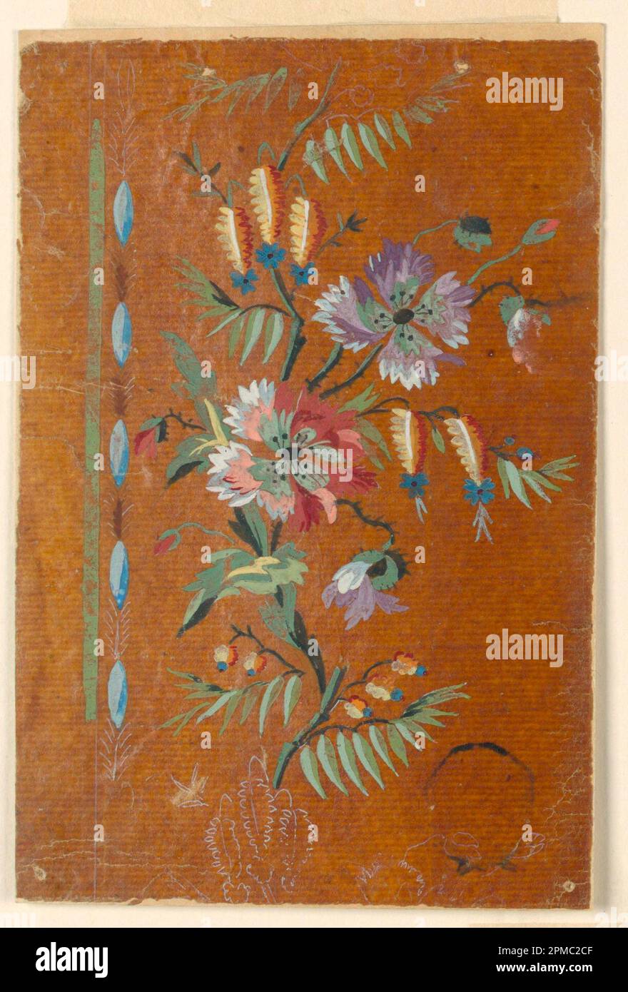 Drawing, Design for an Embroidered or Woven Border of the "Fabrique de ...