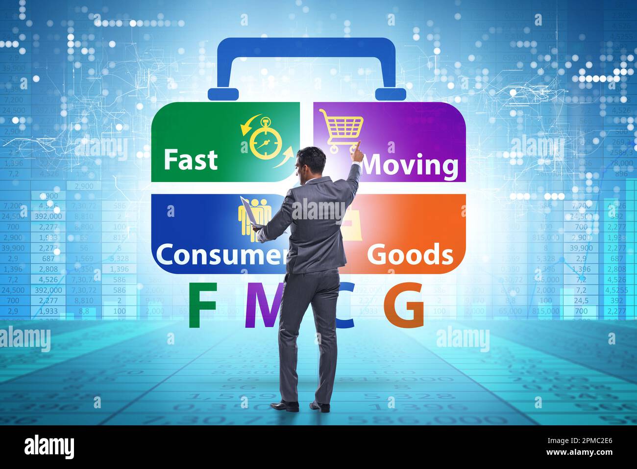 FMCG concept of fast moving consumer goods Stock Photo - Alamy