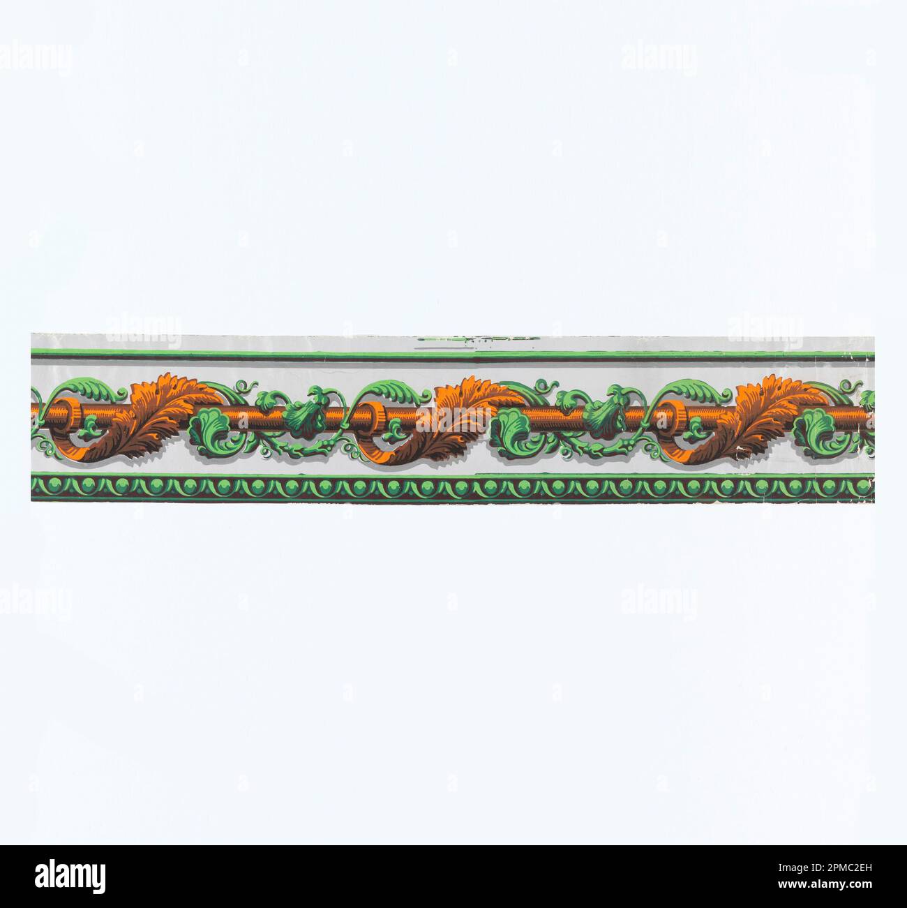 Border (France); block-printed on handmade paper; 87 x 13 cm (34 1/4 x ...