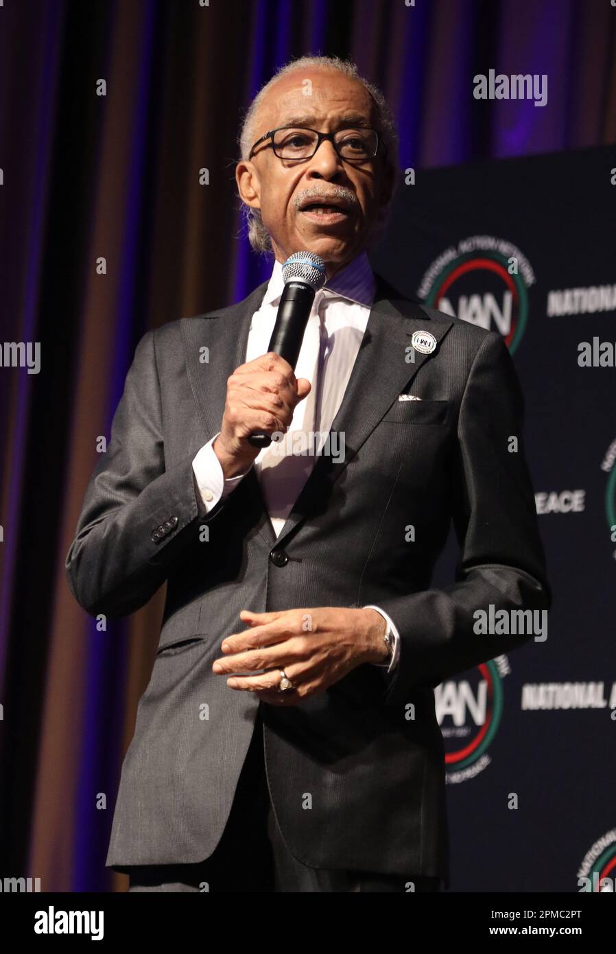 April 12, 2023, New York City, New York, USA: Activist AL SHARPTON seen ...