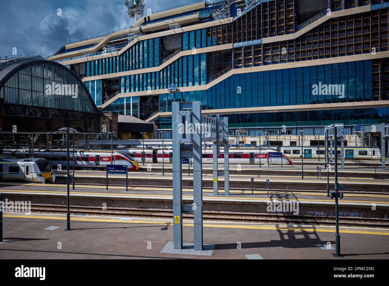 LNER Kings Cross London. LNER Trains at London Kings Cross Station. LNER Azuma Trains at London ...