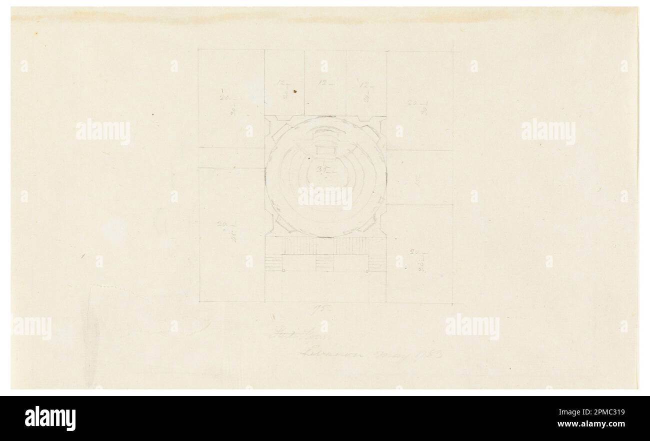 Drawing, Floor Plan of a Building (Verso of -1); Drafted by John ...