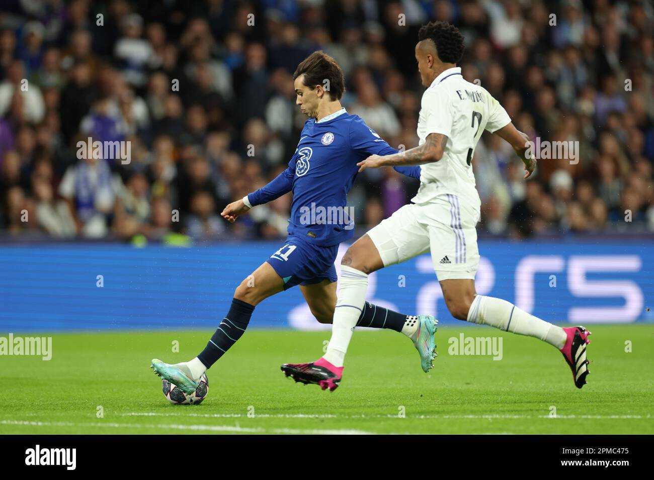 Chelsea's Joao Felix shoots at goal during the UEFA Champions League ...