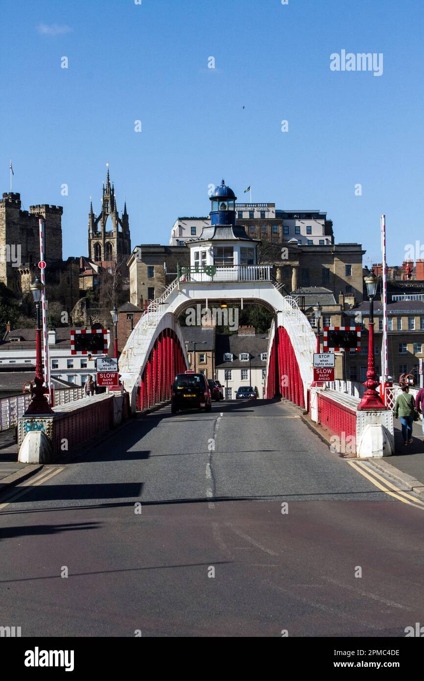 Swing Bridge Newcastle Stock Photo - Alamy