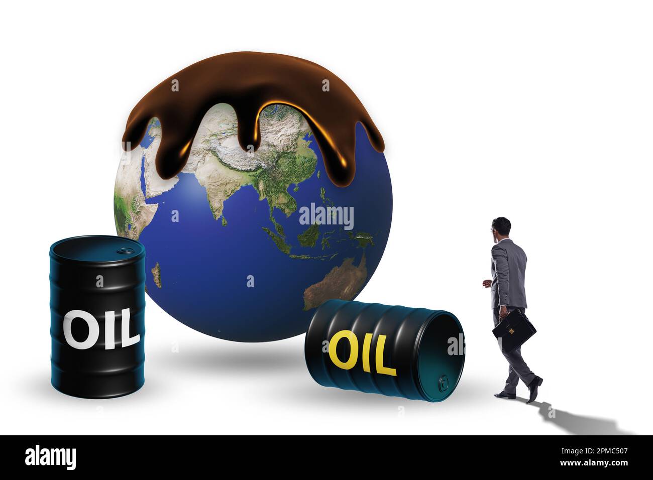 Concept of the global oil business Stock Photo - Alamy