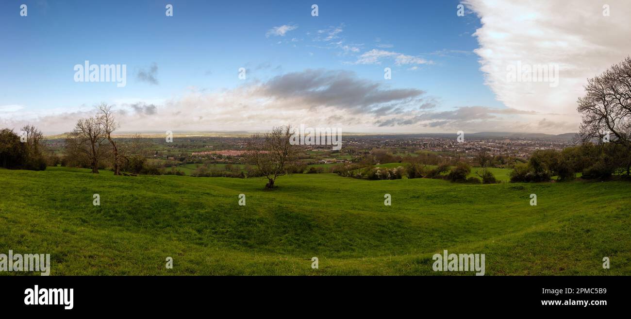 The rural landscape near Cheltenham, Gloucestershire, UK Stock Photo ...