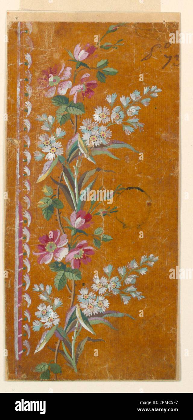 Drawing, Design for an Embroidered Border of the "Fabrique de St. Ruf ...