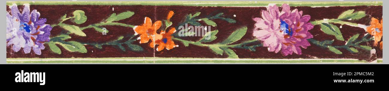 Border (France); roller printed on machine-made paper; 19 x 3 cm (7 1/2 ...