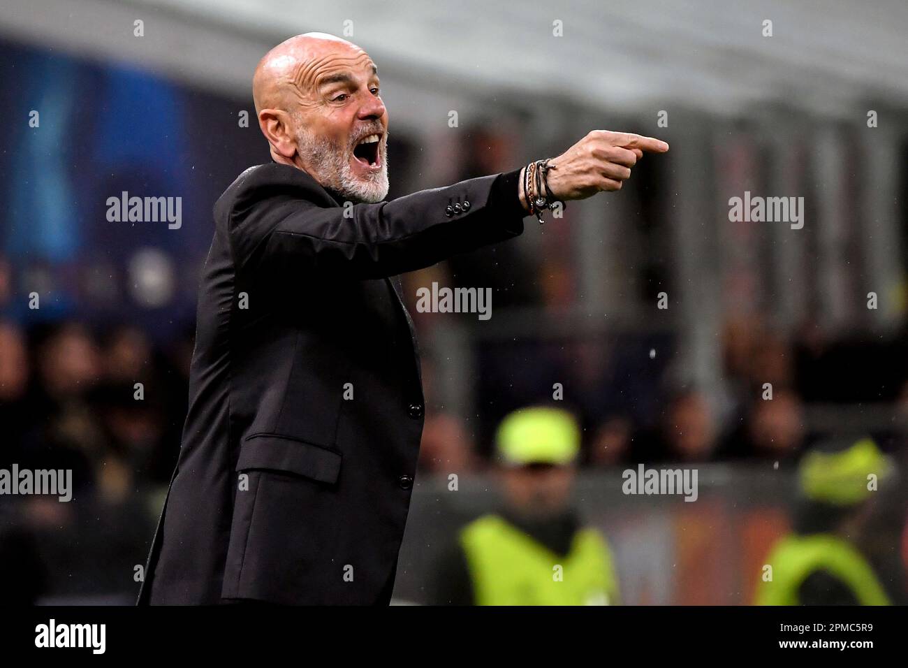 Milan, Italy. 12th Apr, 2023. Stefano Pioli head coach of AC Milan ...