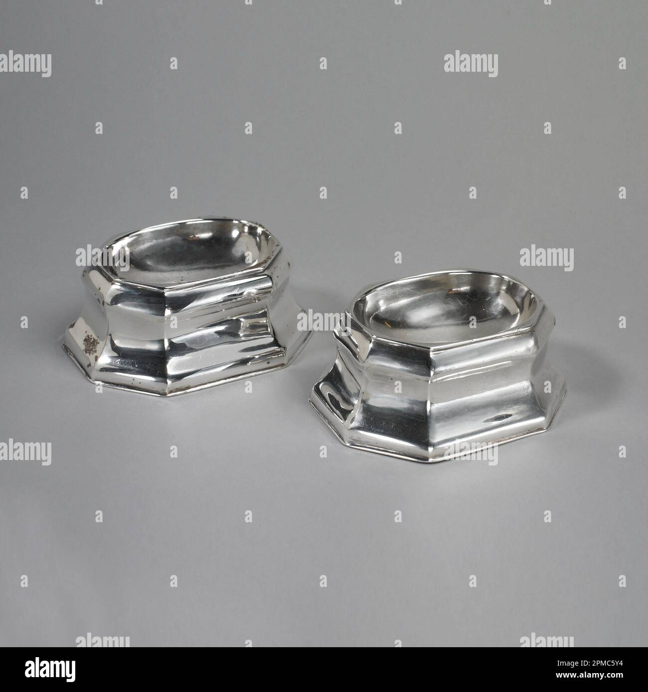 Salts (England); Designed by James Rood(e) (active 1710–18); silver ...