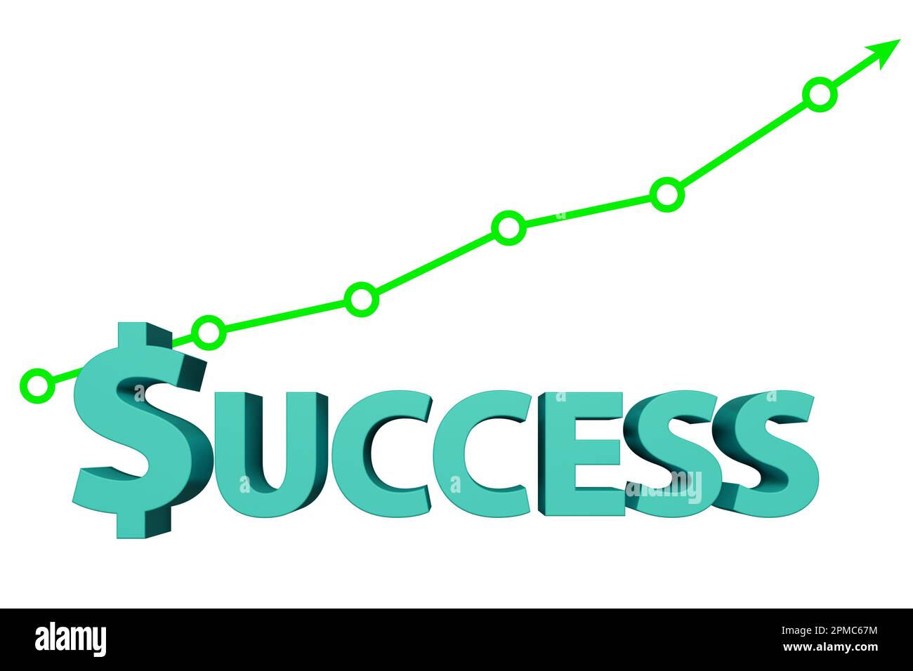 Concept of growing business with the chart Stock Photo - Alamy