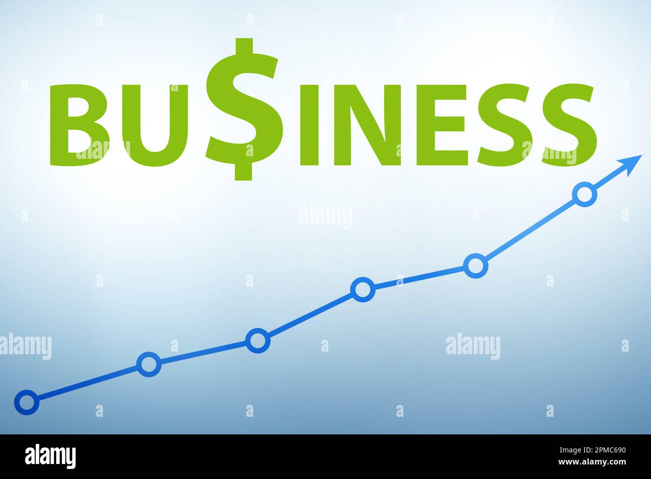 Concept of growing business with the chart Stock Photo - Alamy