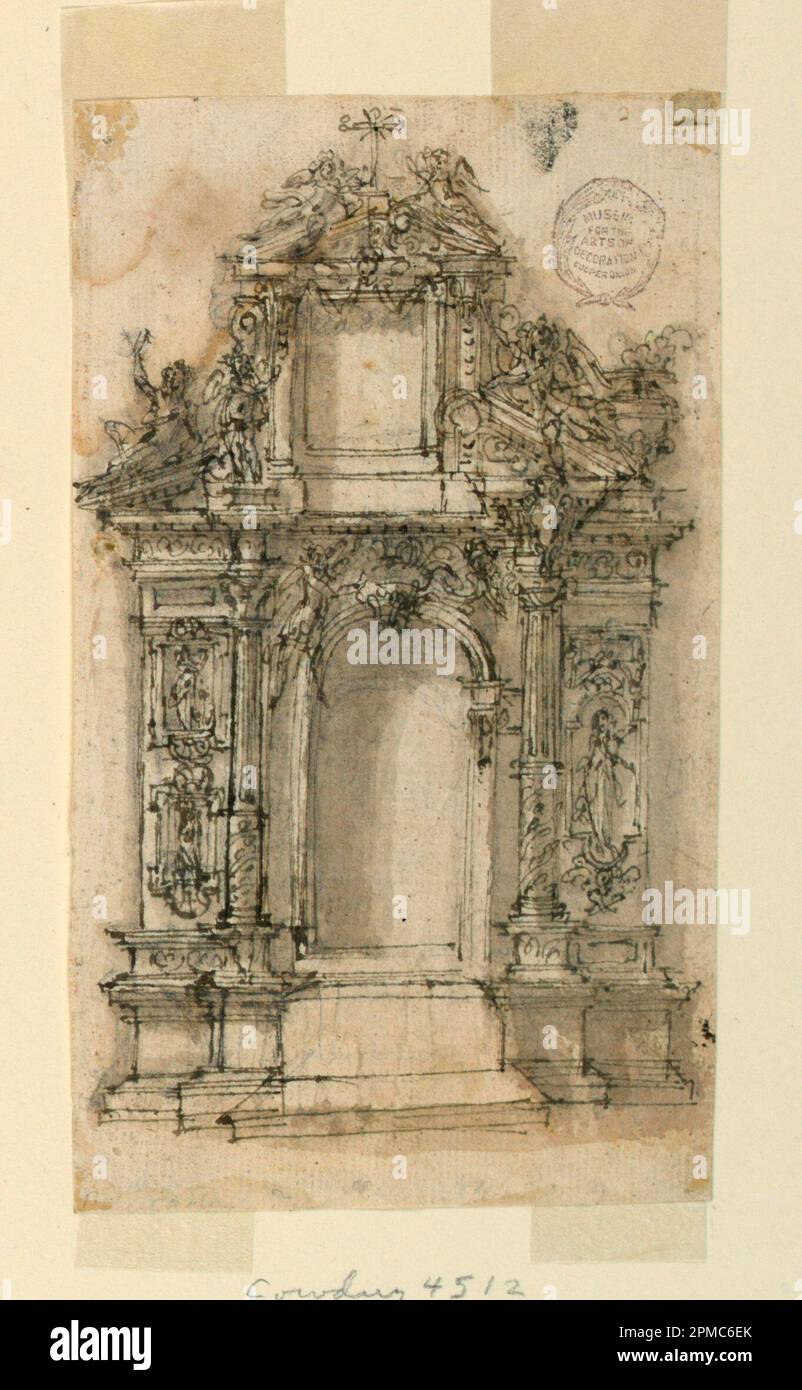 Drawing, Project for an Alter; Designed by Léonard Chailleat (Italian ...
