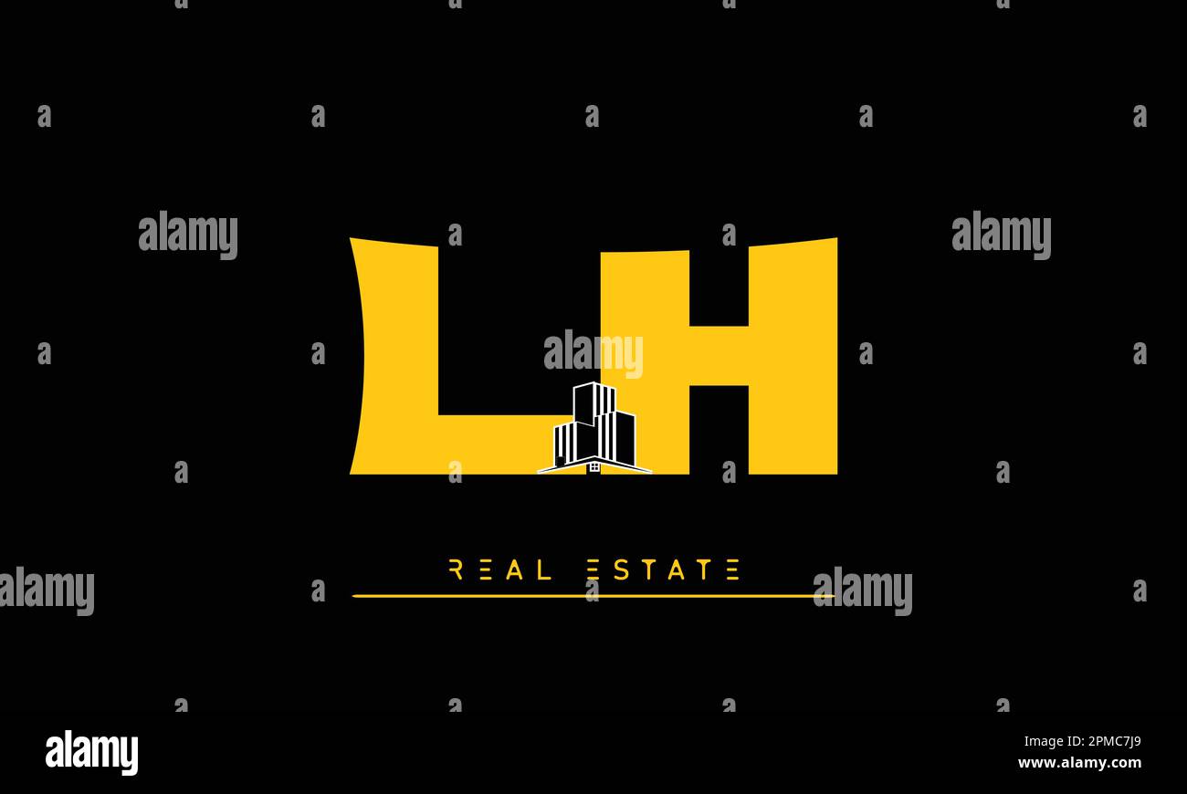 Real Estate letters Initials Monogram logo LH , HL Stock Vector Image ...