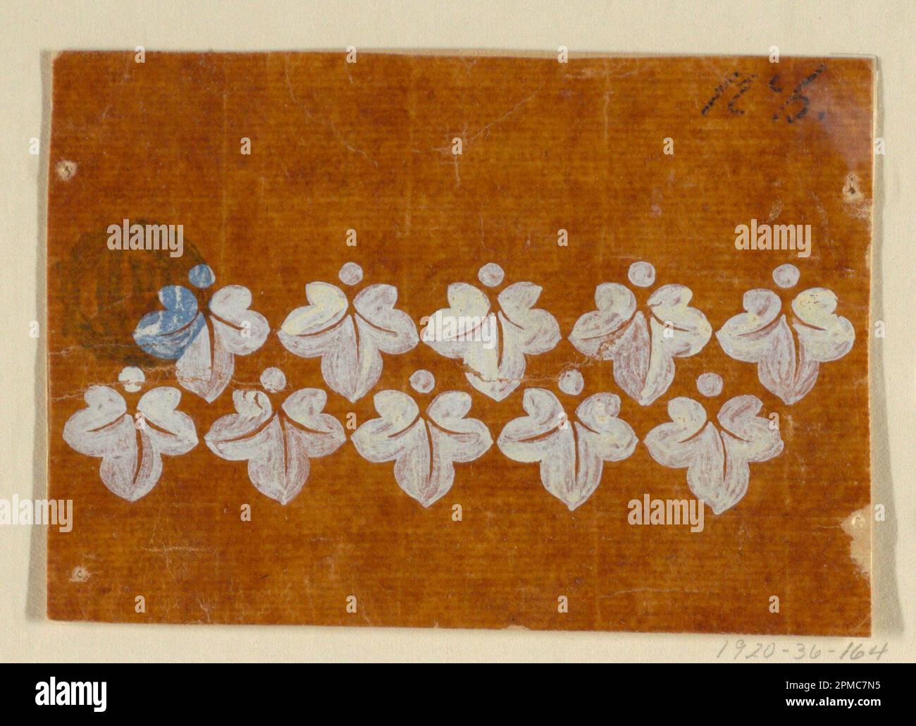 Drawing, Design for an Embroidered or Woven Horizontal Border of the ...
