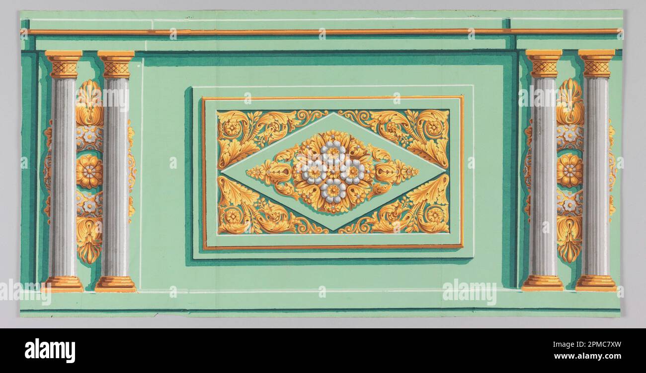 Dado (France); block-printed on handmade paper; a) 159 x 56 cm (62 5/8 ...