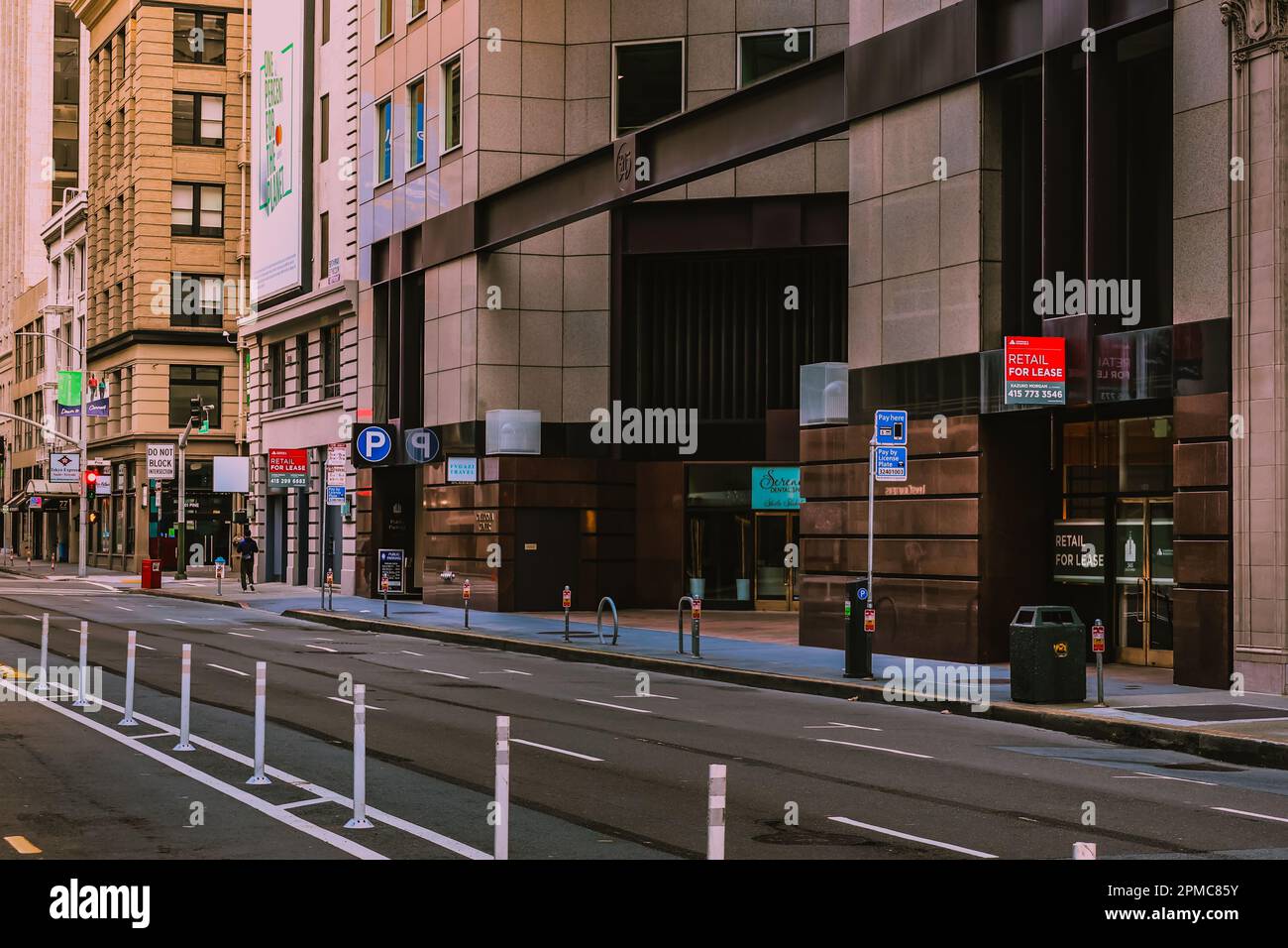 Signboards recruiting rental offices stand out San Francisco's ...