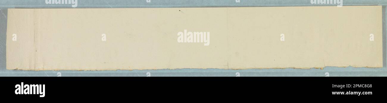 Sidewall (France); handmade paper; 88.5 x 15 cm (34 13/16 x 5 7/8 in ...