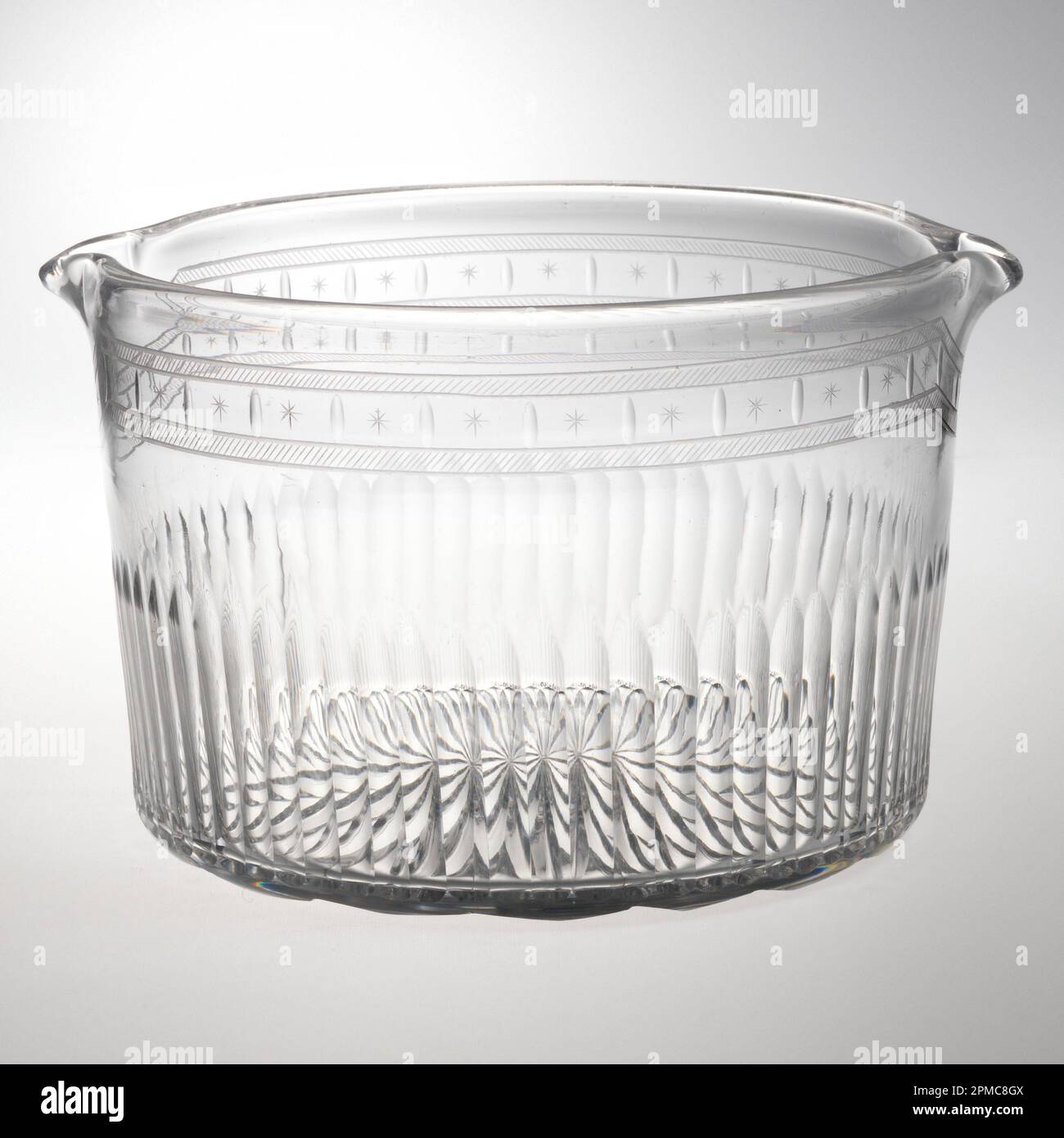 Wine Rinser (England); cut and engraved glass Stock Photo - Alamy