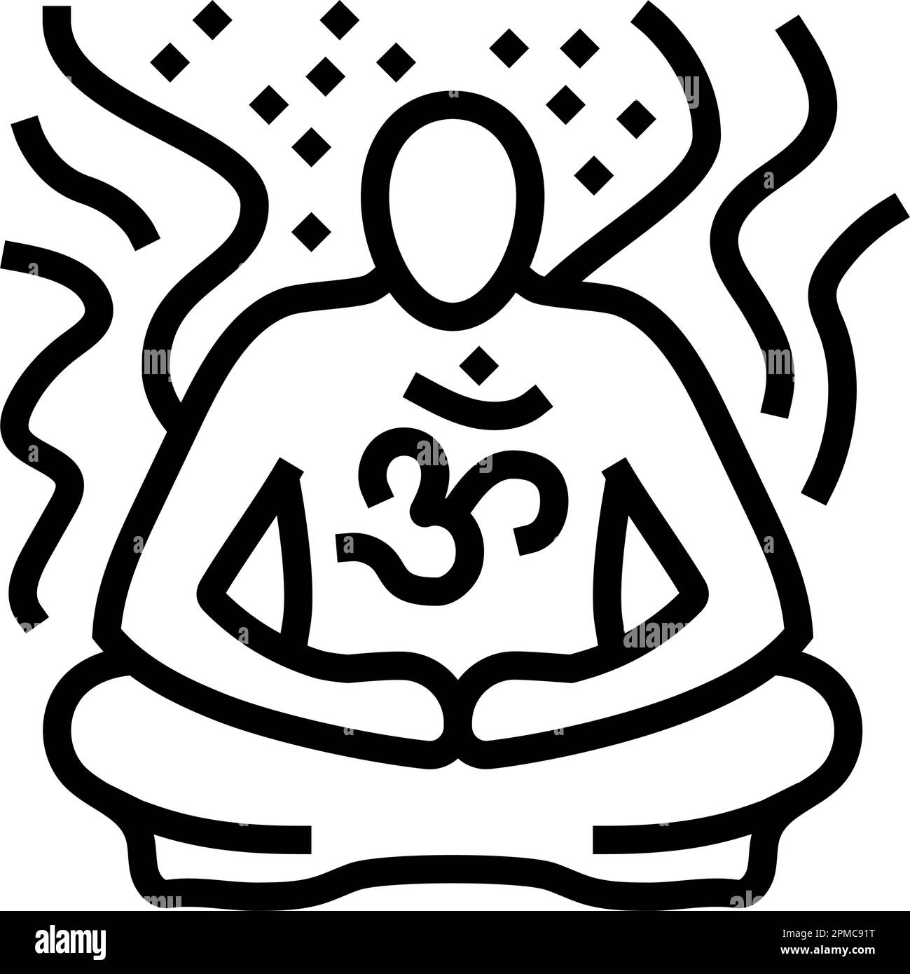 transcendental meditation yoga line icon vector illustration Stock ... transcendental meditation yoga line icon vector illustration Stock ...