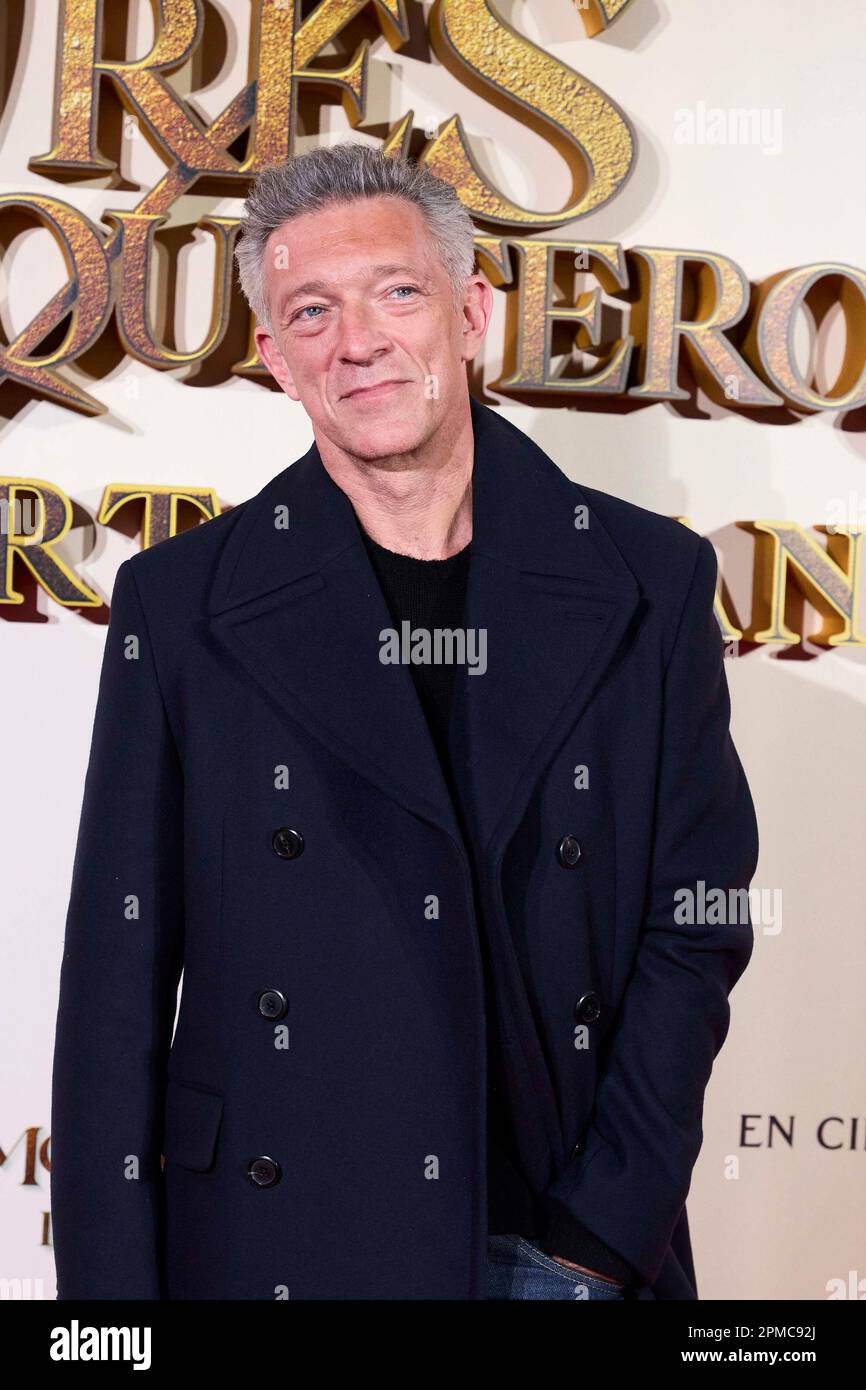 Madrid, Spain, 12/04/2023, Vincent Cassel attends 'The Three Musketeers ...