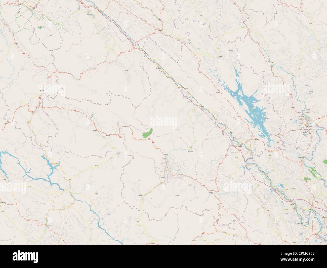 Yen Bai, province of Vietnam. Open Street Map Stock Photo - Alamy