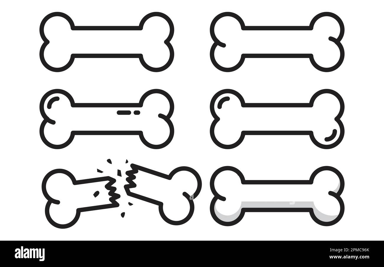 bone vector dog bone logo icon character illustration cartoon clip art ...