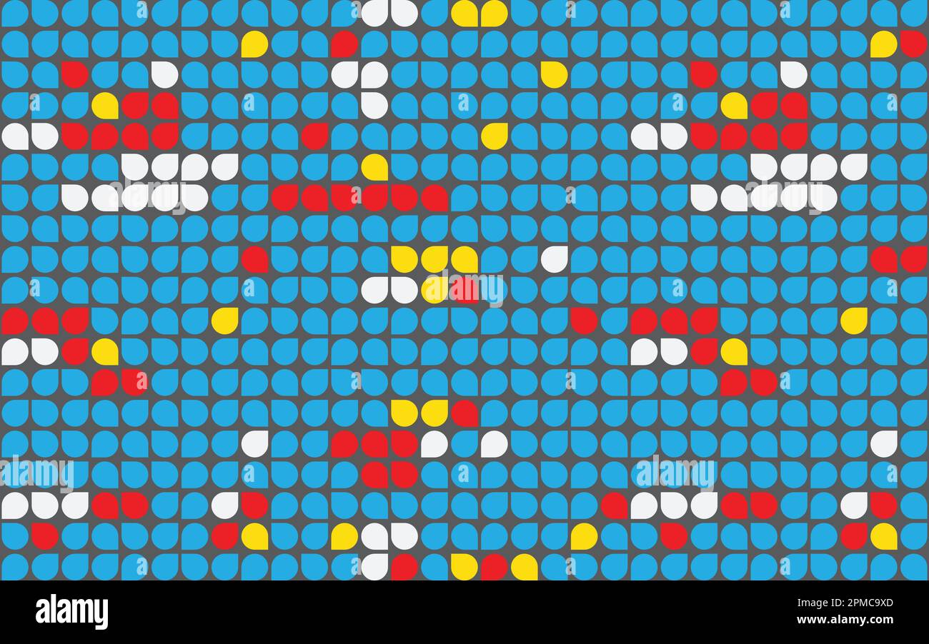 Drop Pixel dot geometric background wallpaper colorful blue Stock ...