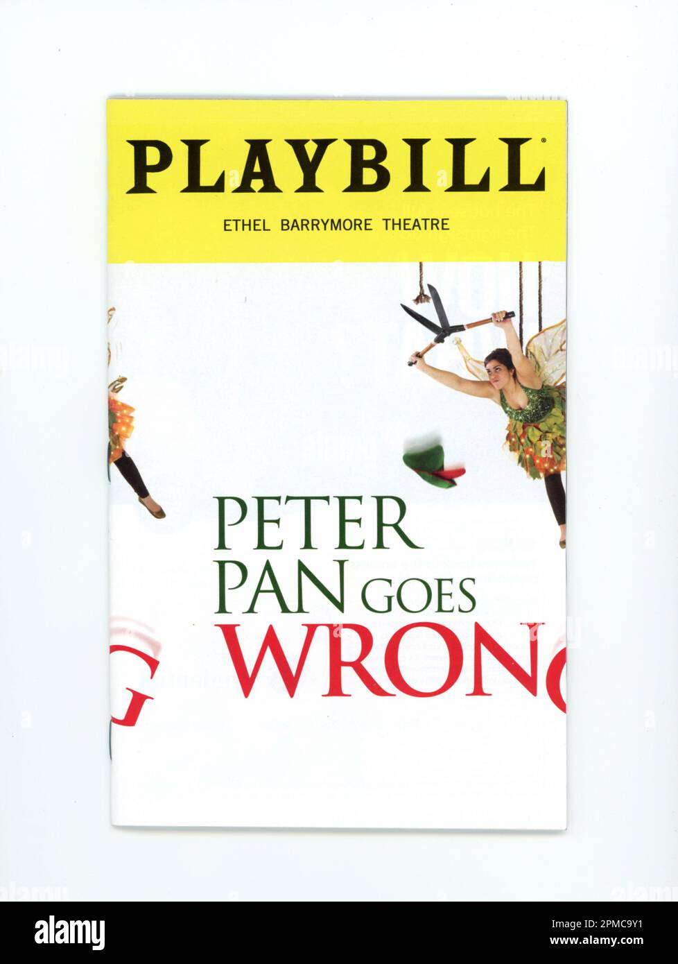 "Peter Pan Goes Wrong" Broadway Theatre Playbill, NYC 2023 Stock Photo ...