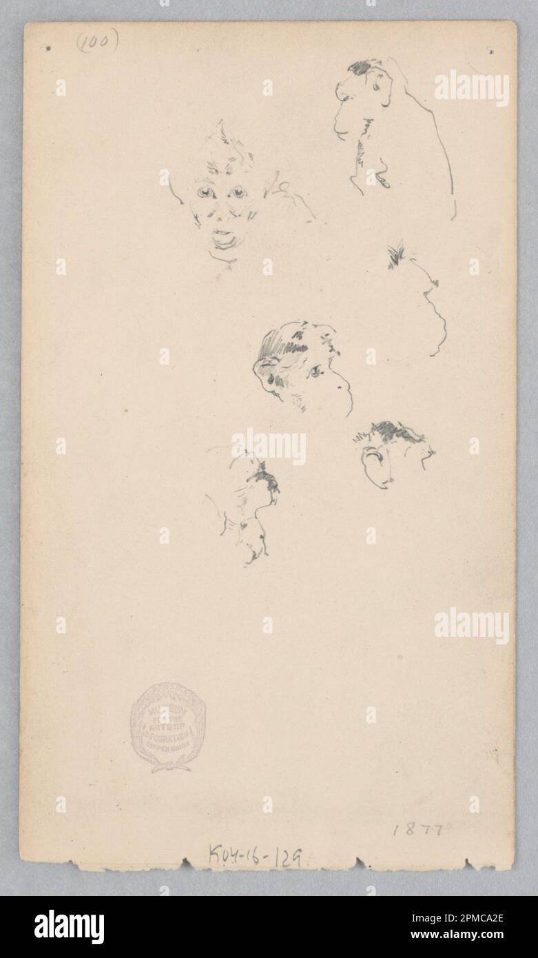 Drawing, Monkey; Robert Frederick Blum (American, 1857–1903); USA ...