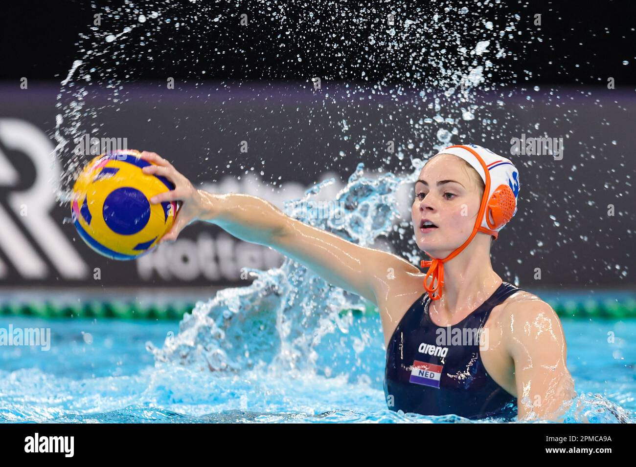ROTTERDAM, NETHERLANDS - APRIL 12: Brigitte Sleeking of the Netherlands ...