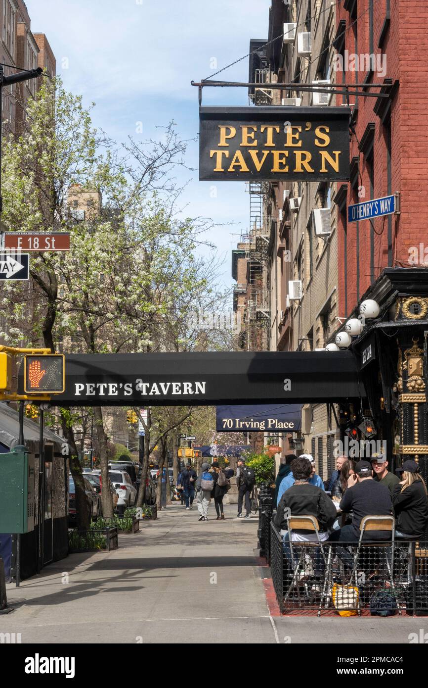 Pete's Tavern in the Gramercy Park neighborhood has been operating ...