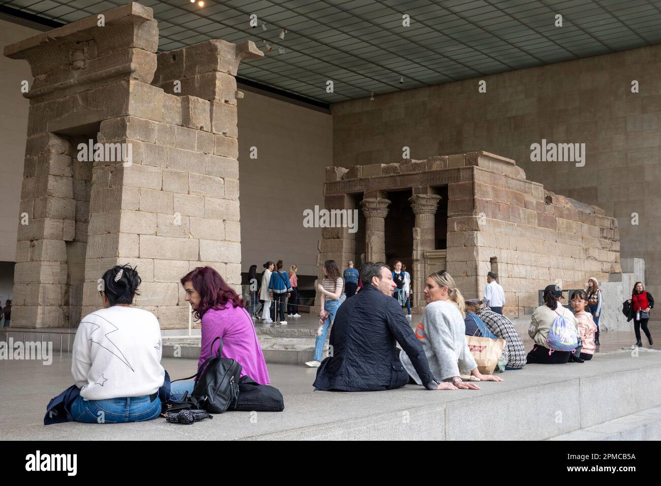 The Temple of Dendur in the Egyptian Wing is very popular at The ...