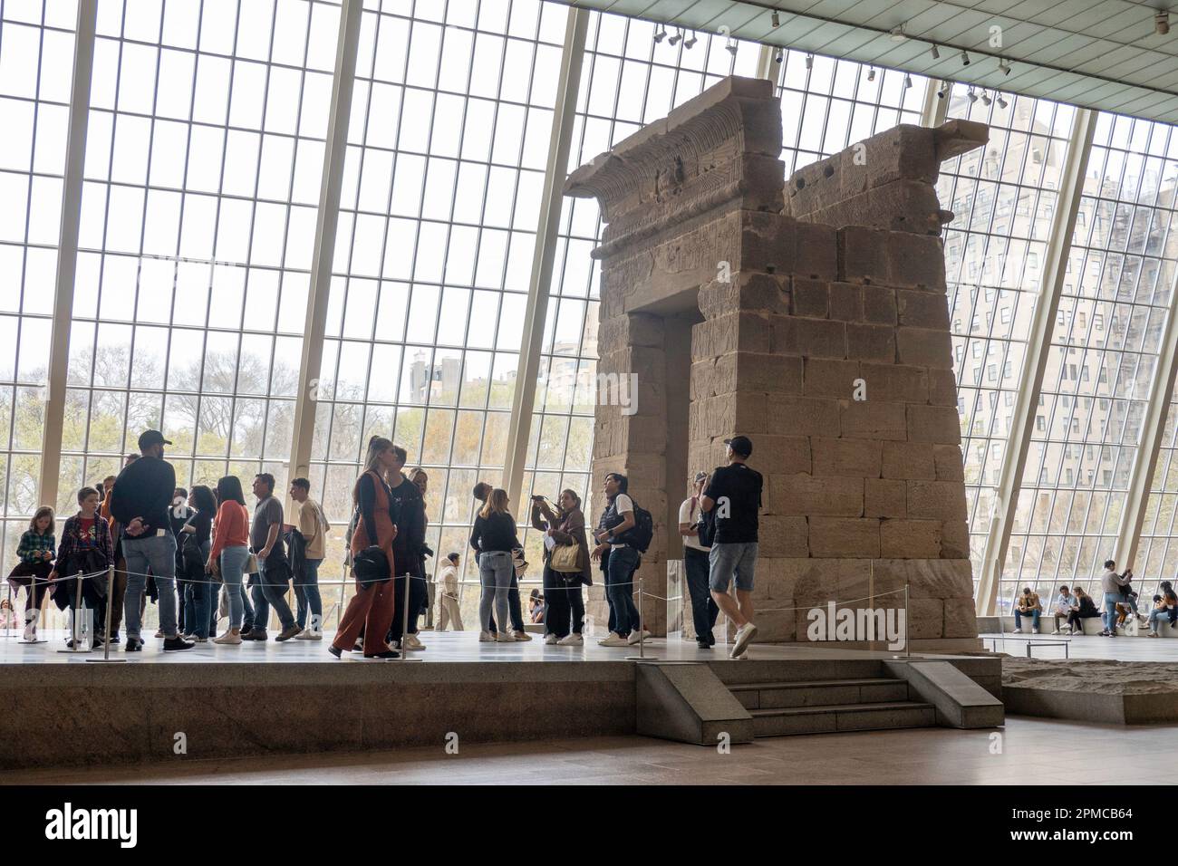 The Temple of Dendur in the Egyptian Wing is very popular at The ...