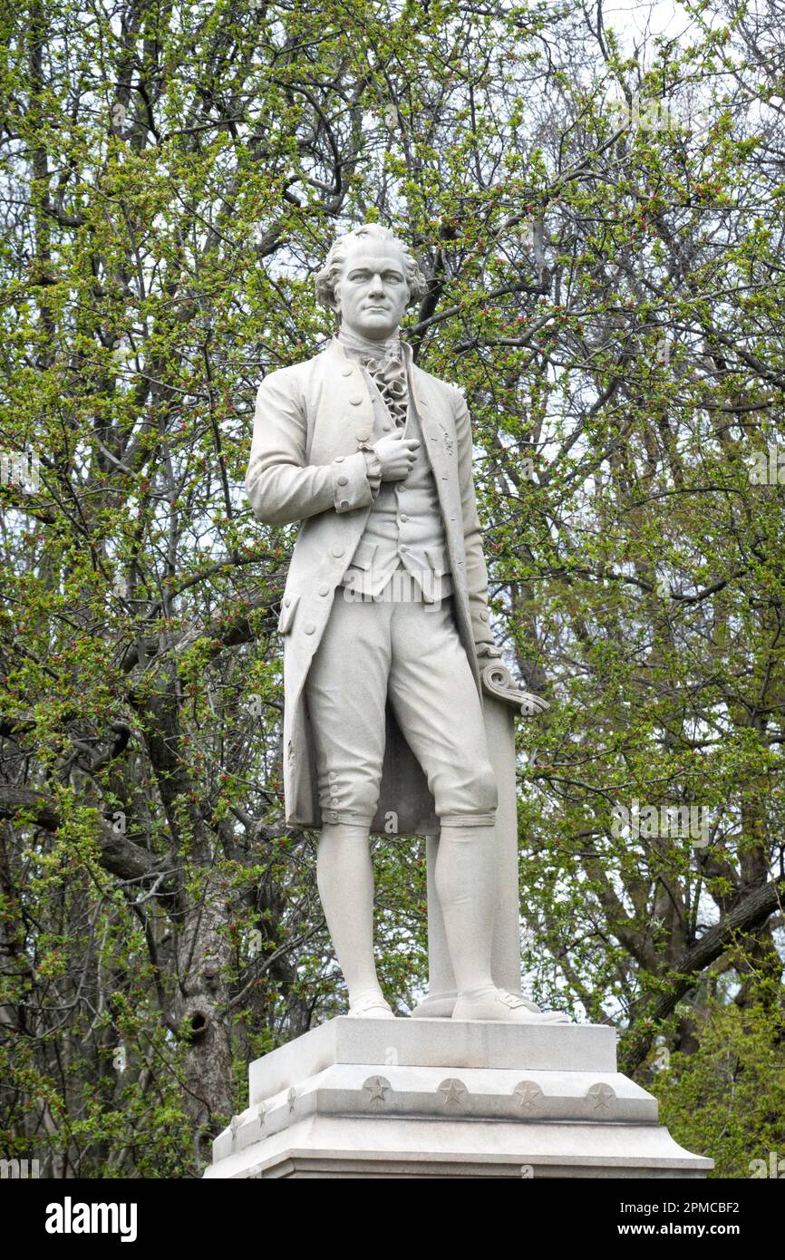 Granite Standing figure (over life-size) of Alexander Hamilton is a ...