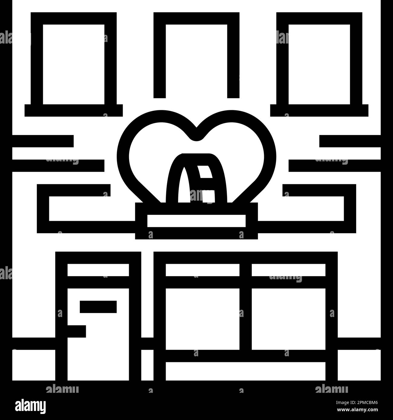 Charity shop line icon Stock Vector Images - Alamy