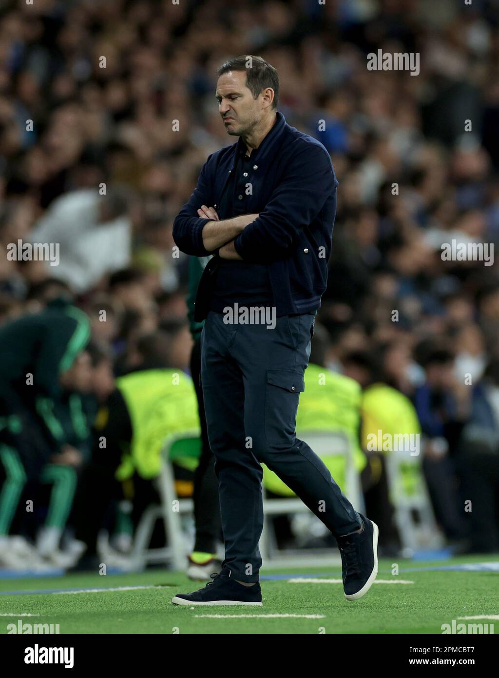 Chelsea caretaker manager Frank Lampard on the touchline during the ...