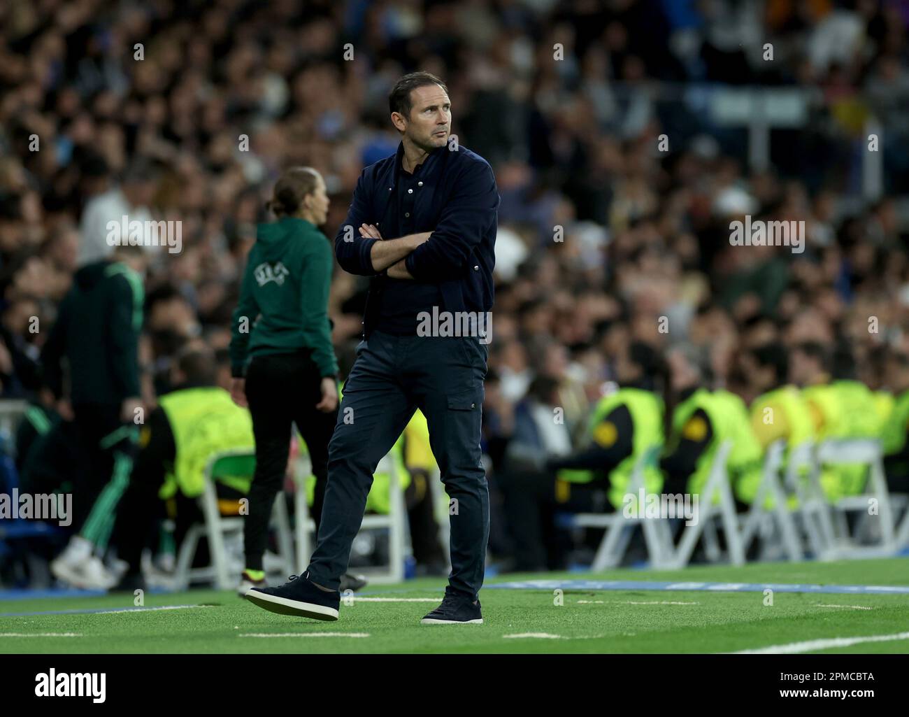 Chelsea caretaker manager Frank Lampard on the touchline during the ...