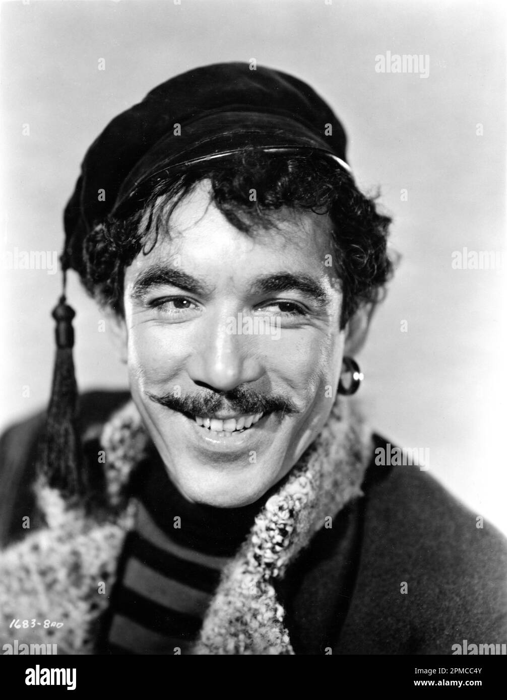 ANTHONY QUINN in THE WORLD IN HIS ARMS 1952 director RAOUL WALSH novel ...
