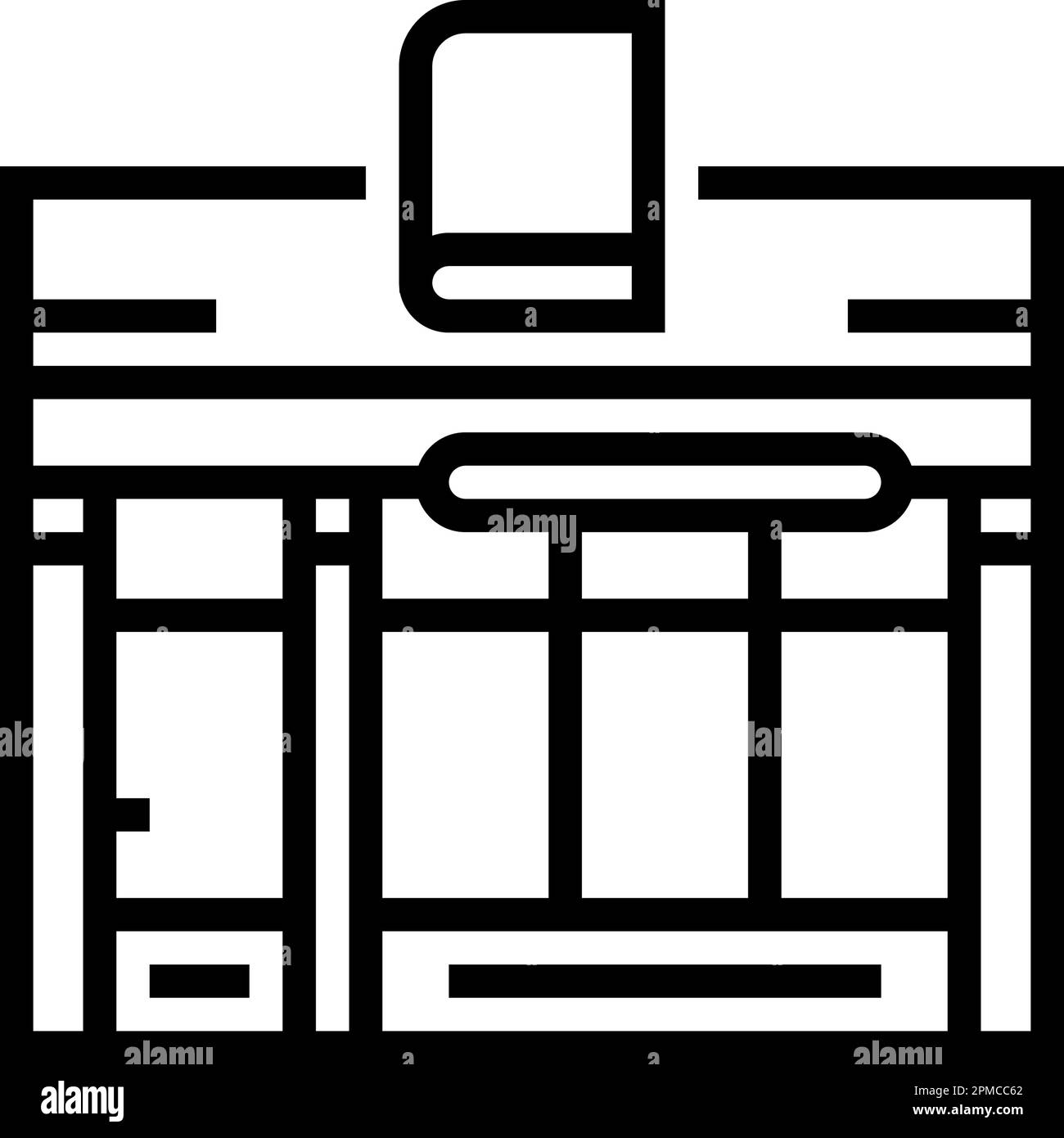 bookshop shop line icon vector illustration Stock Vector Image & Art ...