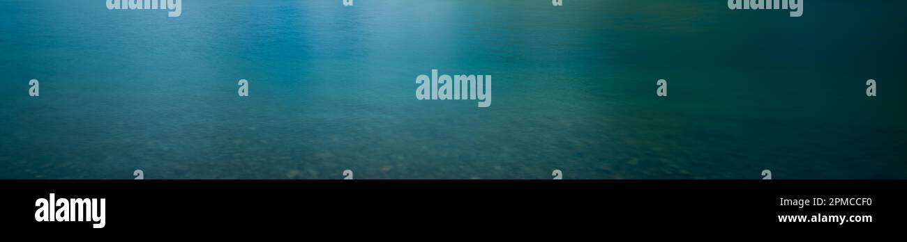 Panoramic water surface. Long exposure water background Stock Photo - Alamy