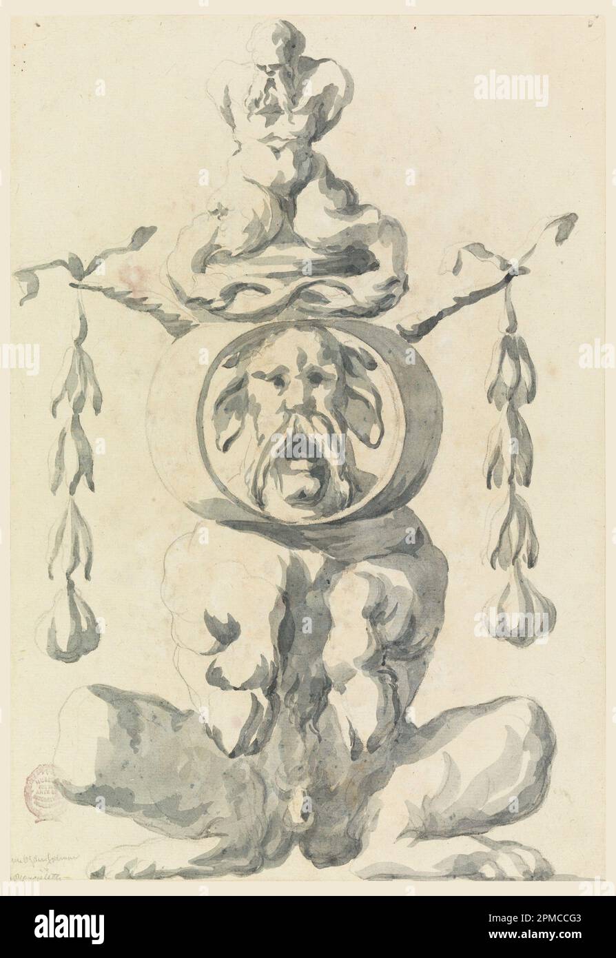 Drawing, Grotesque Figure; Filippo Marchionni (Italian, 1732–1805 ...