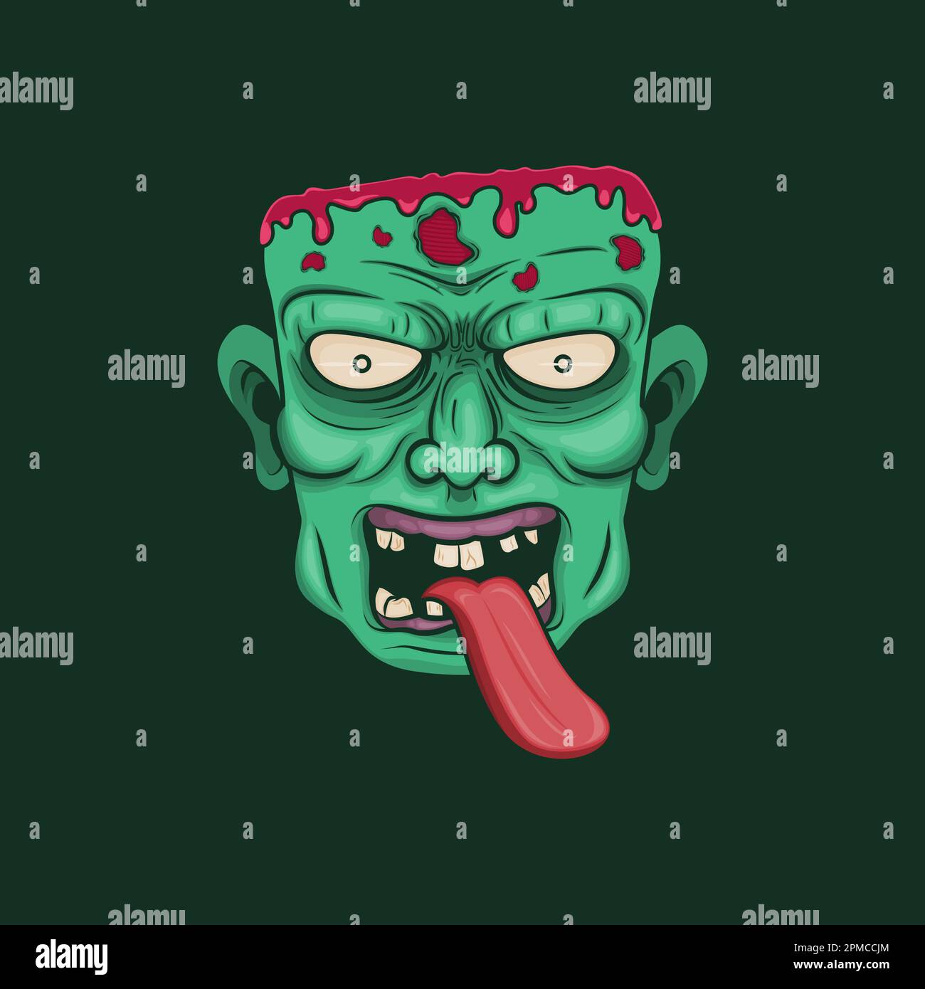 Angry Zombie, Skull and Zombie Typography Quote Design for T-Shirt, Mug ...