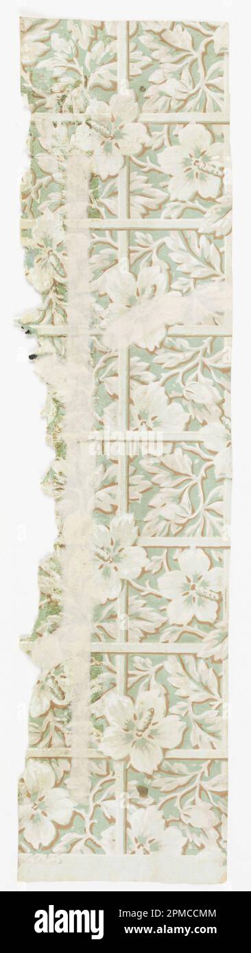 Sidewall (England); block-printed; 54 x 13 cm (21 1/4 x 5 1/8 in ...